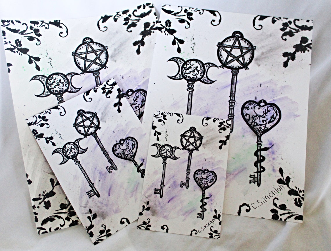 Witchcraft Key Art Print, Hecate Key Art Print, Hekate Art, Witch Art ...