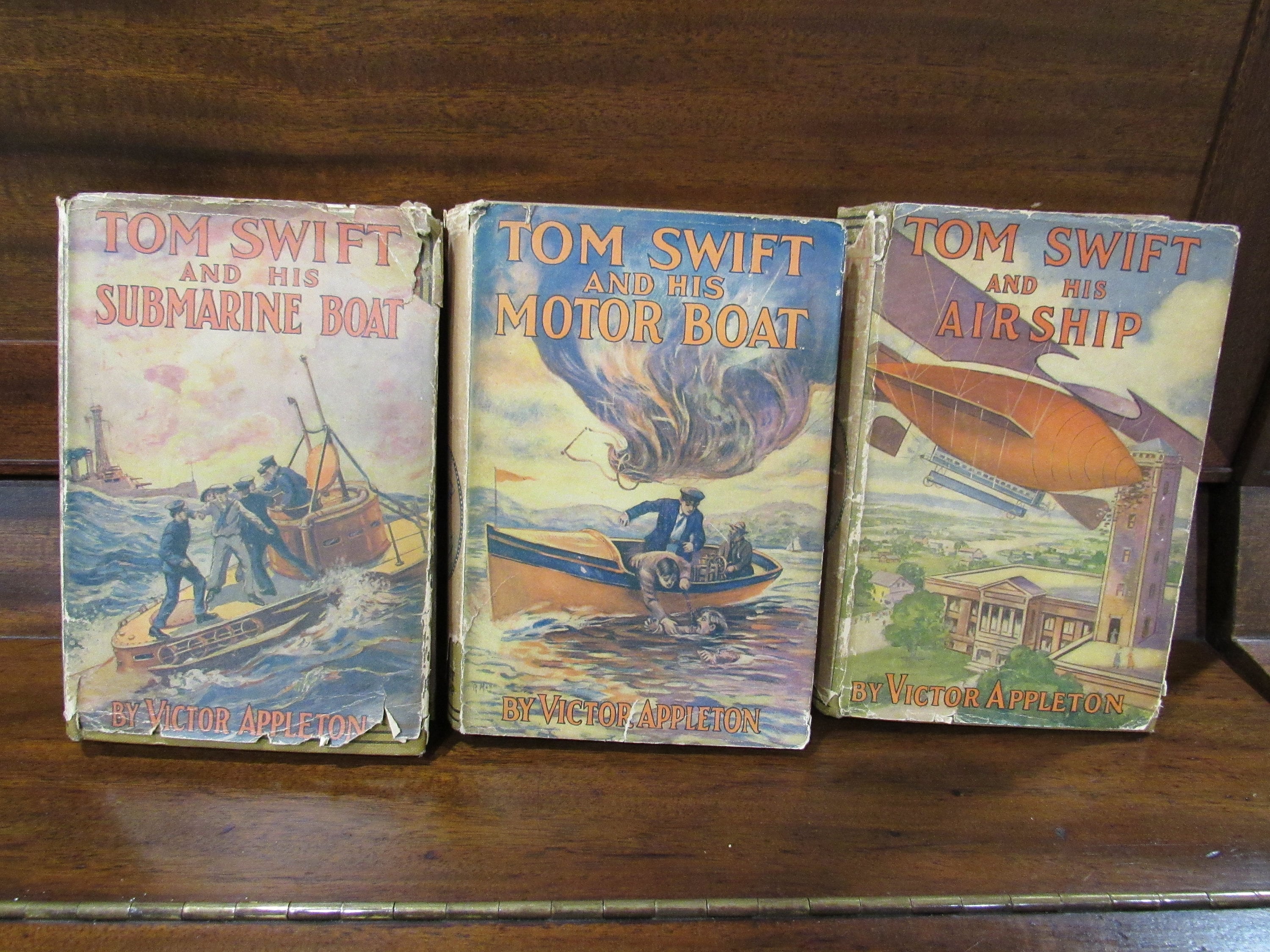 Three Tom Swift 1st Edition 1910 Books With Original Dustjackets, Good ...