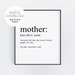 Mother's Day Dictionary Definition Printable, Mother's Day Funny Sign ...