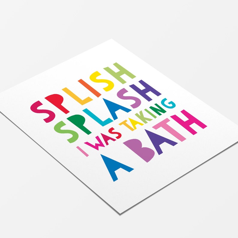 Splish Splash I Was Taking a Bath and Flush It Real Good - Etsy Canada