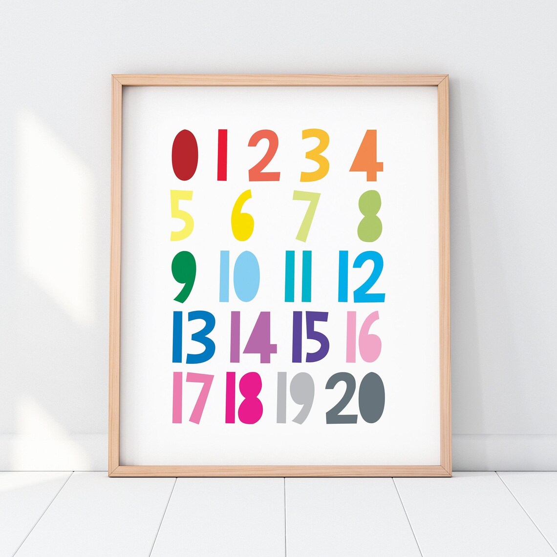 ABC 123 Printable Set of 2 Alphabet Kids Room Decor 123 Kids | Etsy