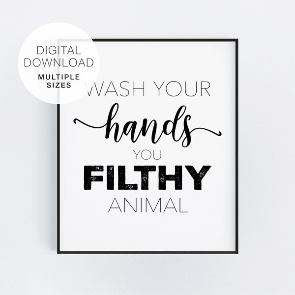 You Filthy Animal - Etsy