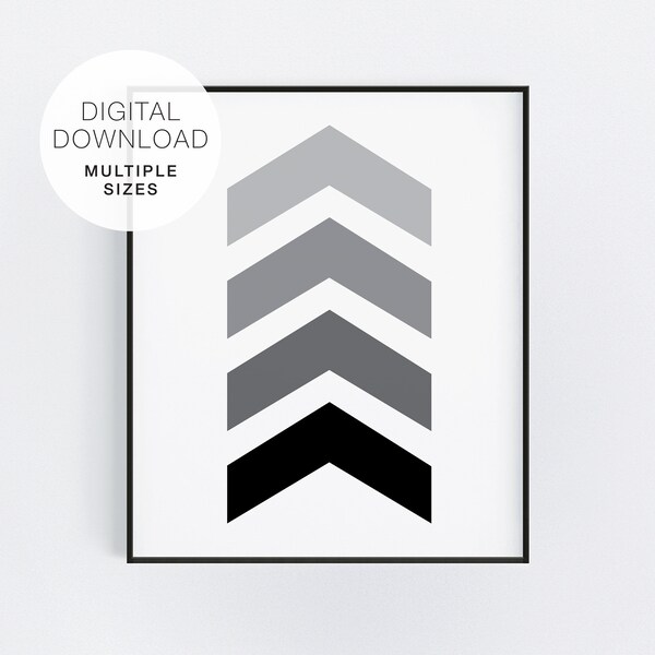 Grey White Chevron - Etsy