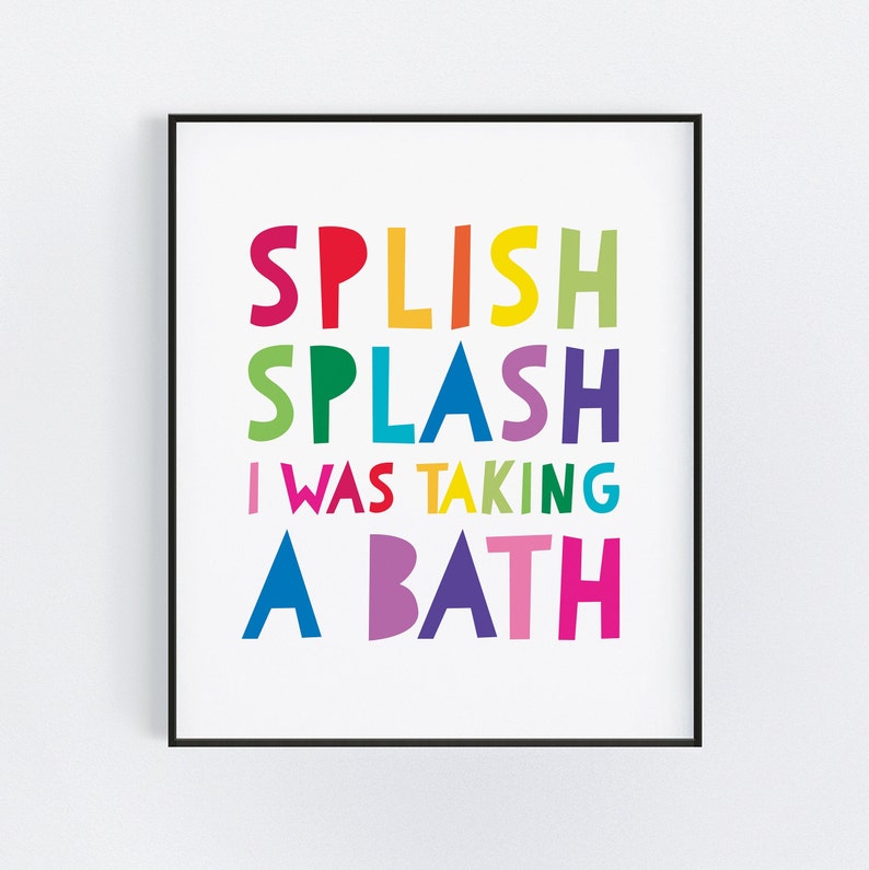 Splish Splash I Was Taking a Bath and Flush It Real Good - Etsy Canada