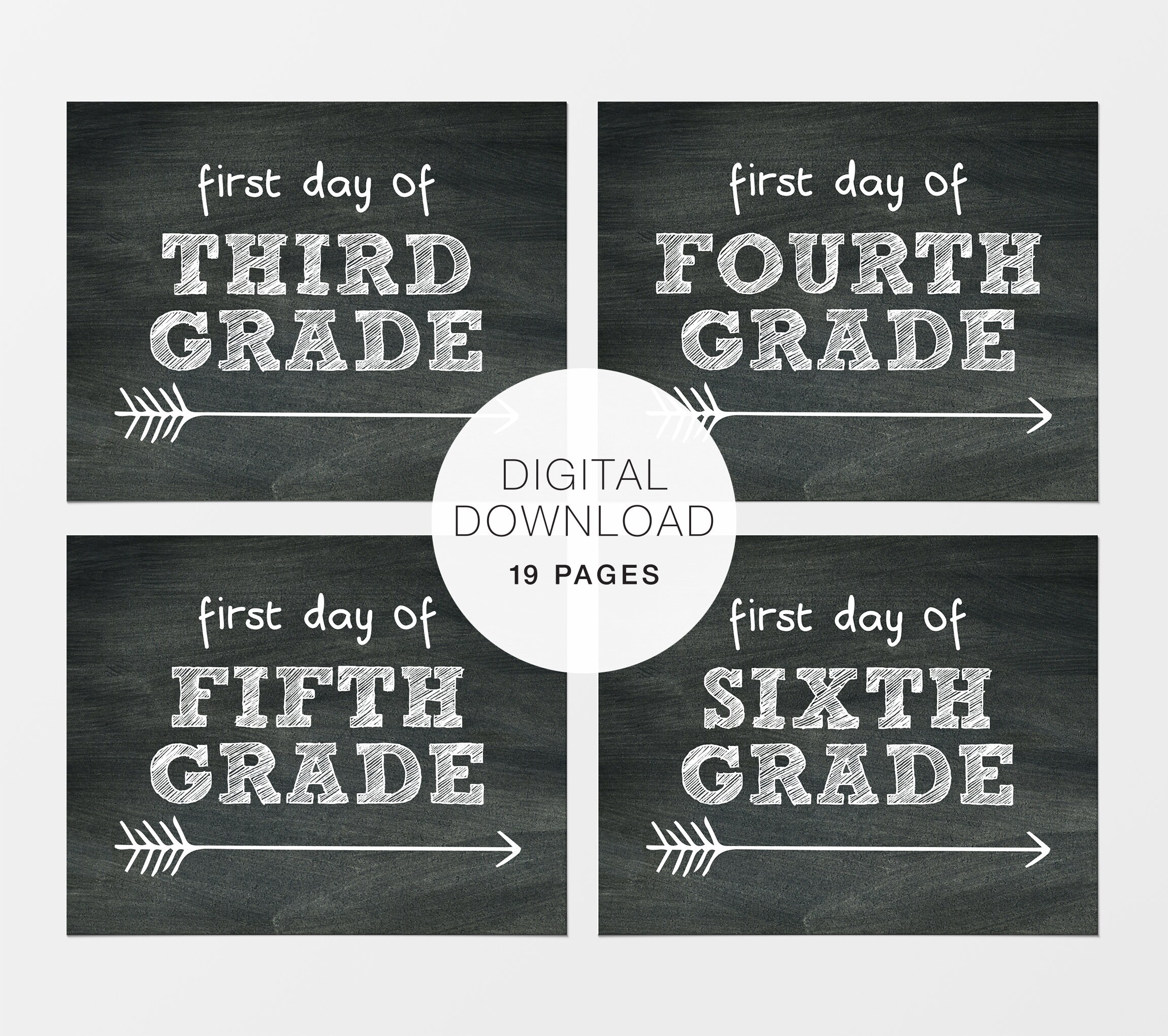 Back To School Chalkboard Printables