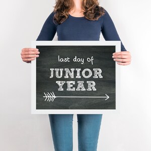 Last Day of Freshman Year Sign, Last Day of Sophomore, Last Day of ...