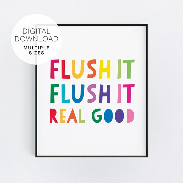 Rainbow Bathroom - Etsy