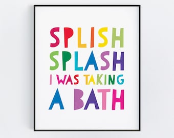 Splish Splash I Was | Etsy