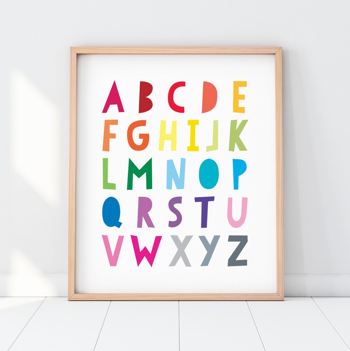 ABC 123 Printable Set of 2 Alphabet Kids Room Decor 123 Kids | Etsy