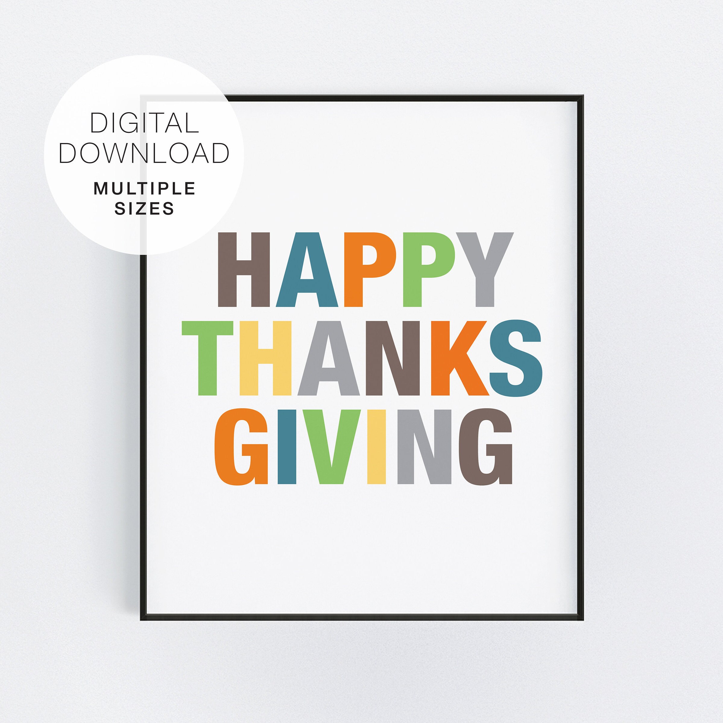 Happy Thanksgiving Signs Printable