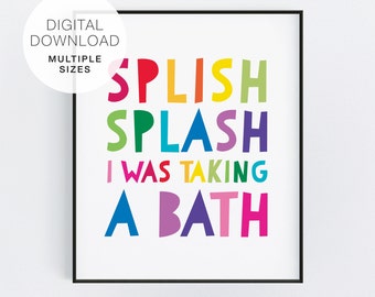 Splish Splash I Was - Etsy