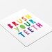 Brush Your Teeth Printable Sign Brush Teeth Bathroom Art - Etsy Canada