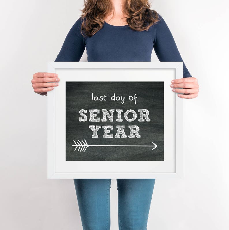 Last Day of Freshman Year Sign Last Day of Sophomore Last | Etsy