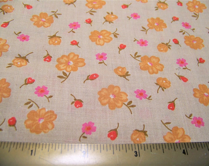 Vintage 1950s Daisy Floral Cotton Fabric, Inv9 - Etsy