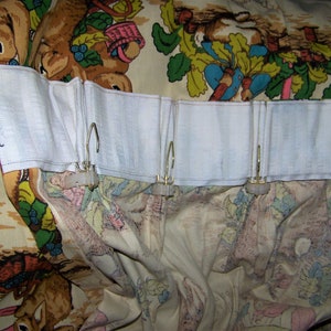 Vintage Beatrix Potter PETER RABBIT 1970's Cotton Pinch Pleat Custom ...