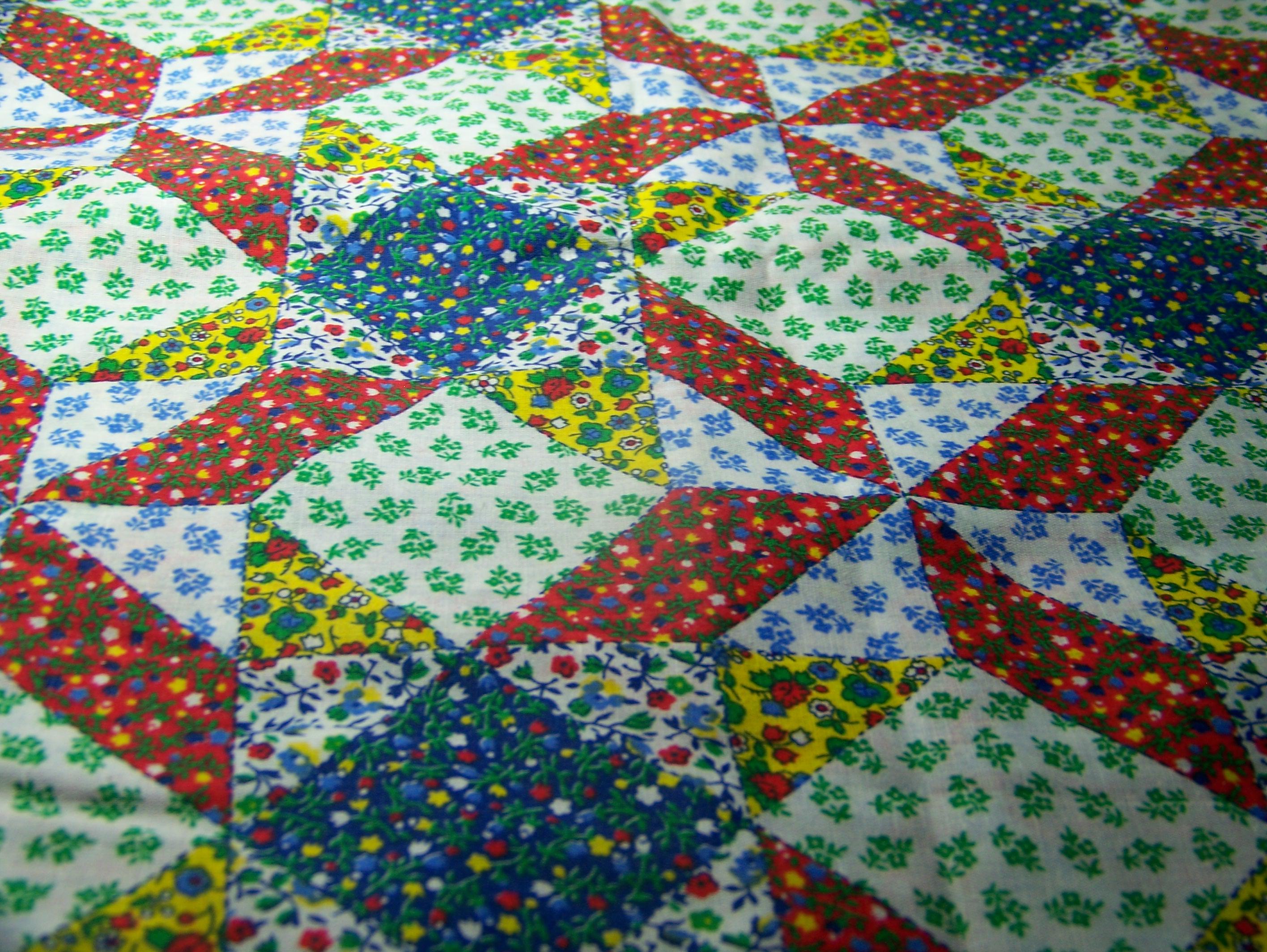 1960s CHEATER Cotton Fabric: PATCHWORK Print, 44" X 36" Inv50 - Etsy