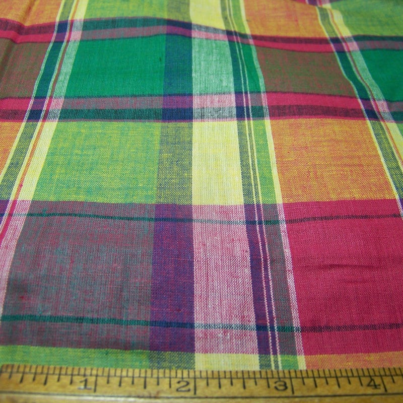 Madras Fabric - Etsy