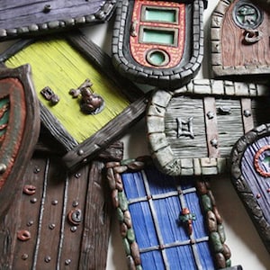 Red Fairy Door With Goblin Knocker - Etsy Canada