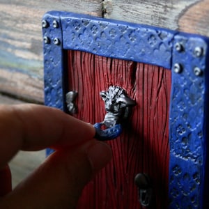 Red Fairy Door With Goblin Knocker - Etsy Canada
