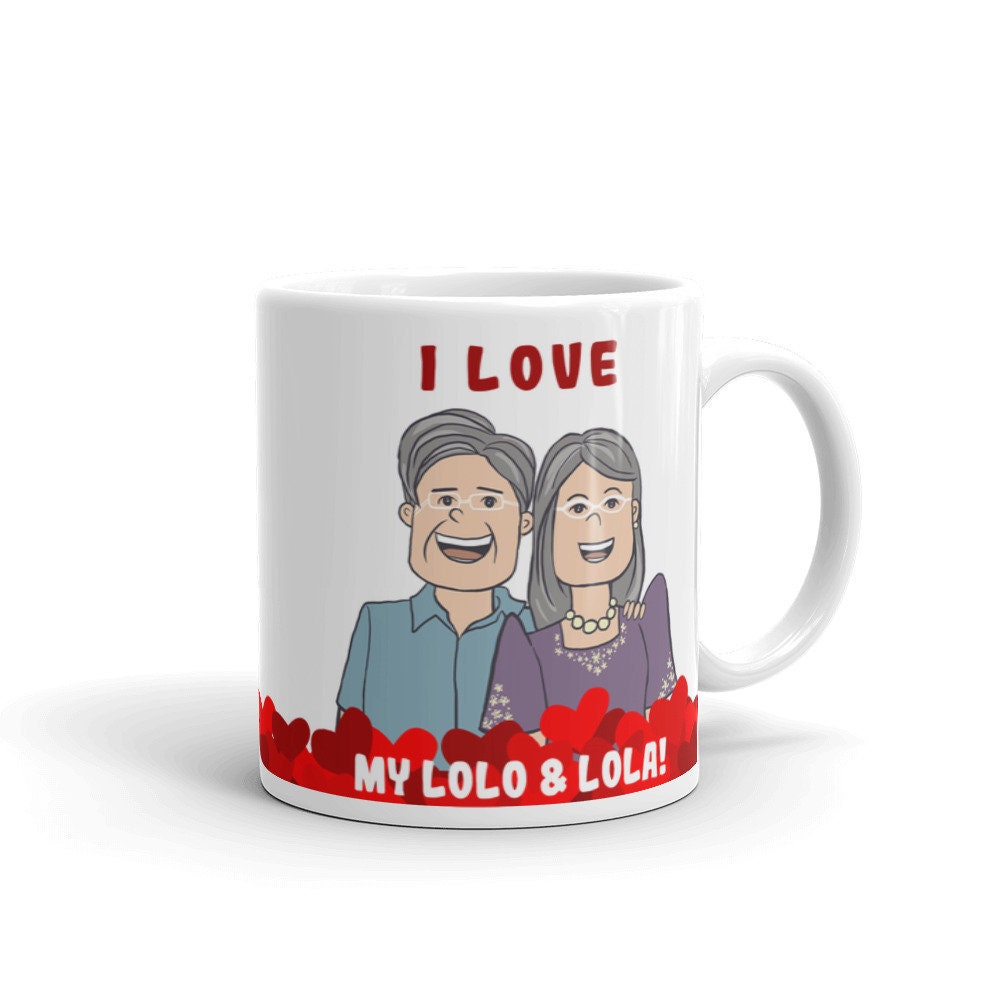 I Love My Lolo & Lola Mug Philippines | Etsy
