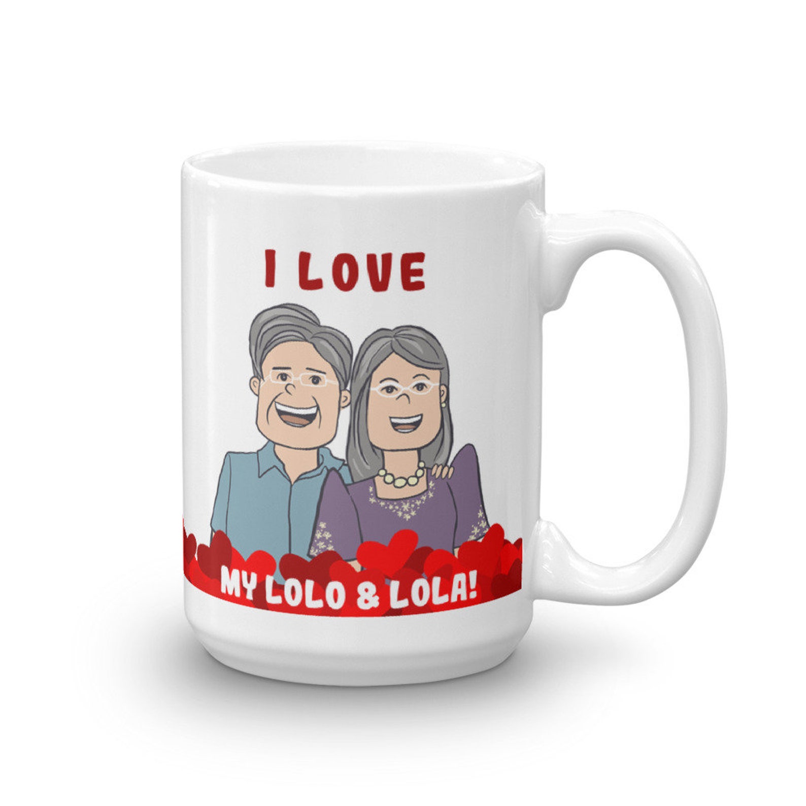 I Love My Lolo & Lola Mug Philippines - Etsy