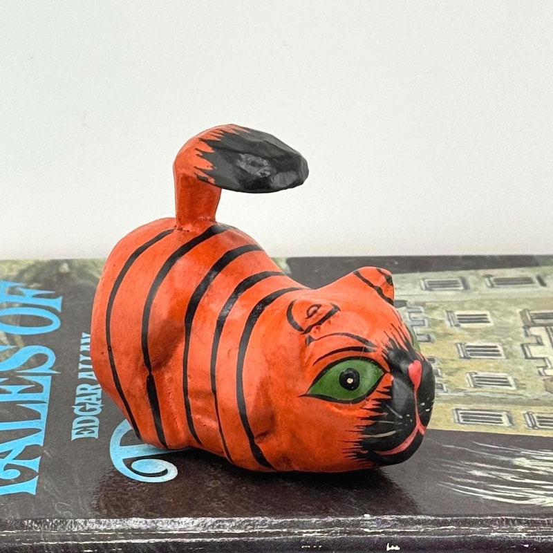 Paper Mache Cat - Etsy Australia
