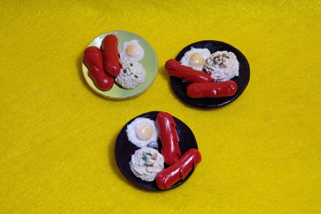 Fridge MAGNET - Juicy Red Hotdog - Hotsilog Breakfast - Pinoy Food - Etsy