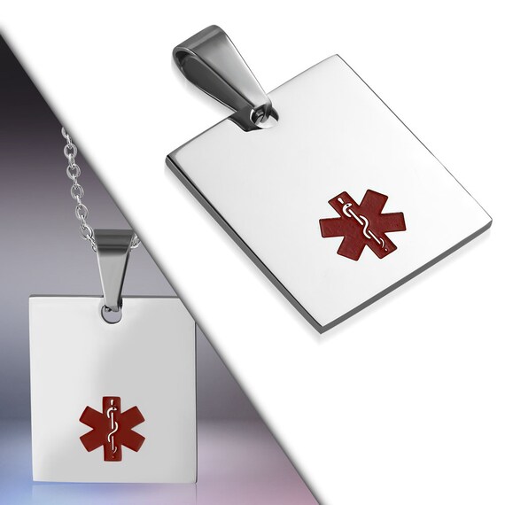 Personalized Stainless Steel Quality Medical Alert ID Tag - Etsy