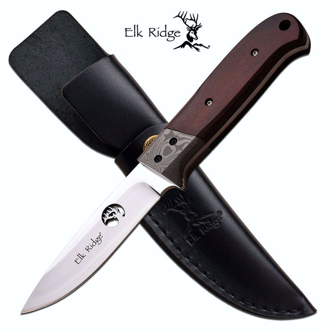 Quality Elk Ridge Fixed Blade Pocket Knife 8 Overall Free Engraving - Etsy