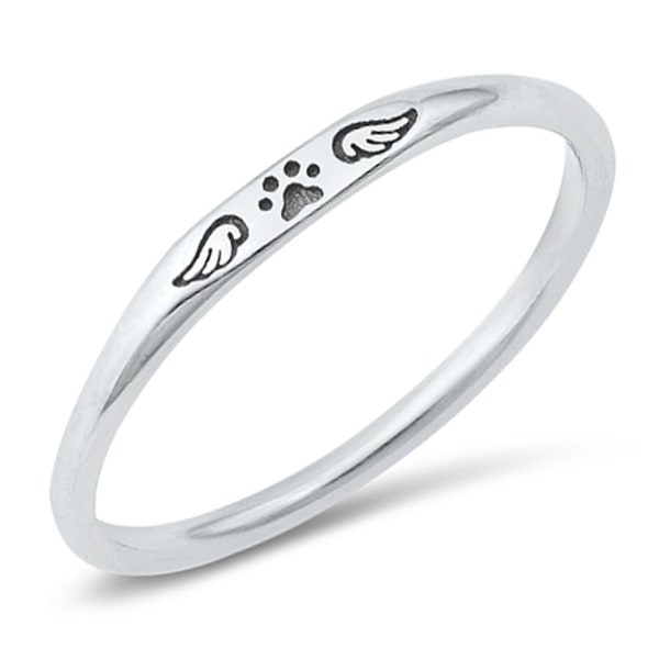 Paw Print Ring - Etsy