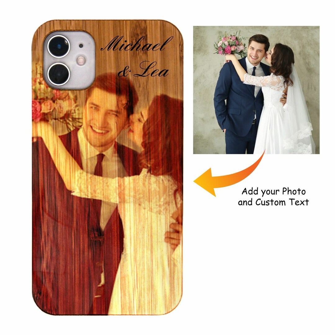 Personalized iPhone 11 Protective Real Bamboo Wood Phone Case - Etsy