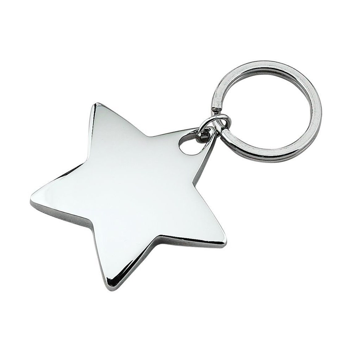Personalized Star Shaped Quality All Metal Keychain - Etsy