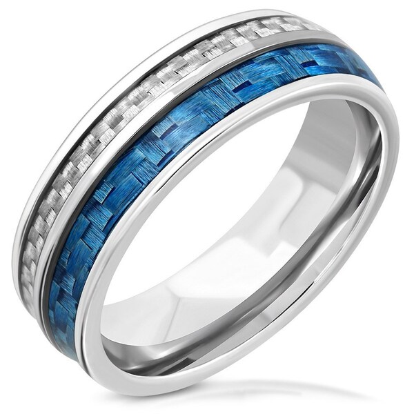 Blue Inlay Ring - Etsy