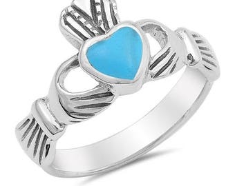 Turquoise Claddagh - Etsy