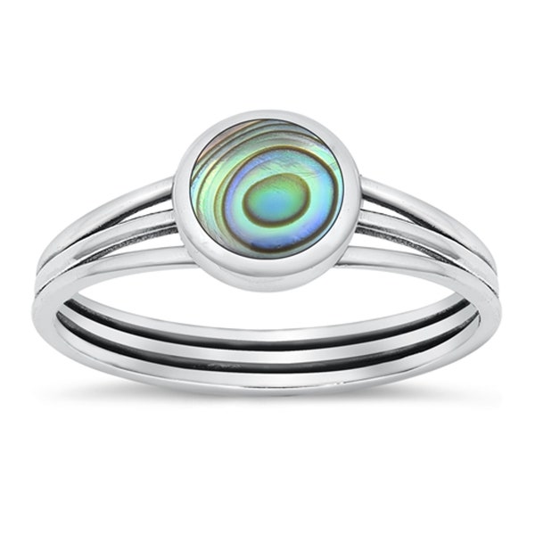 Abalone Wedding Ring - Etsy