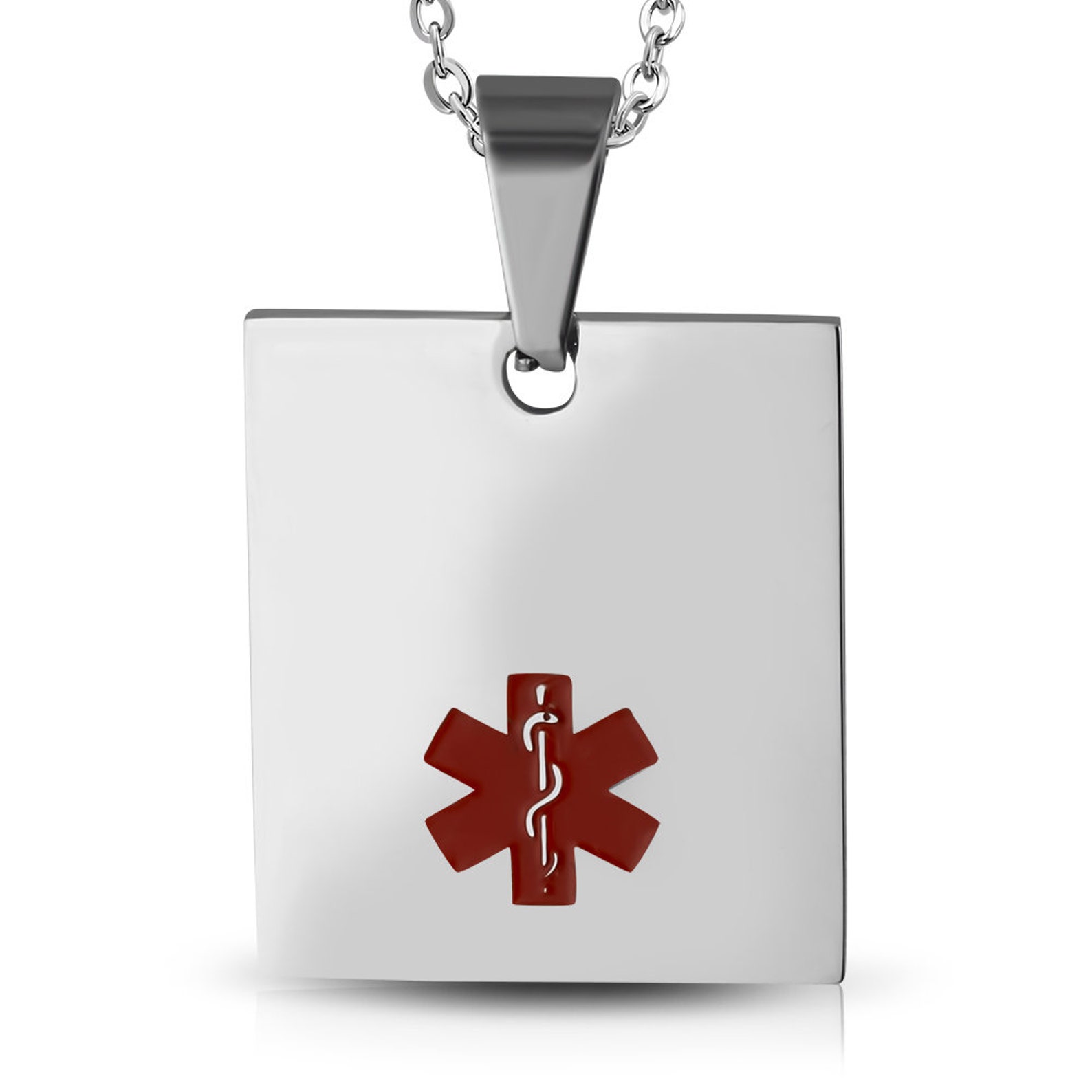 Personalized Stainless Steel Quality Medical Alert ID Tag - Etsy