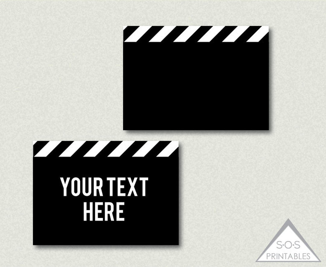 Editable Labels Movie Theater Party Movie Party Labels - Etsy