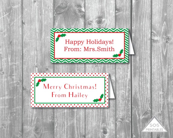Printable Goodie Bag Toppers, Christmas Printables, Classroom Favors ...