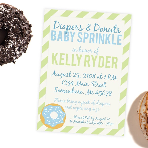 Sprinkle Invitation Boy - Etsy