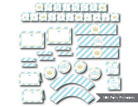 Prince Baby Shower, Little Prince baby shower, Prince on the Way ...