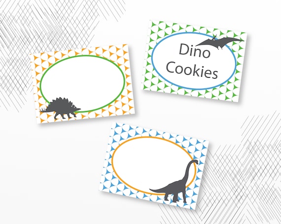 Dinosaur Party Labels, Dino party, boy birthday, Editable labels, diy ...
