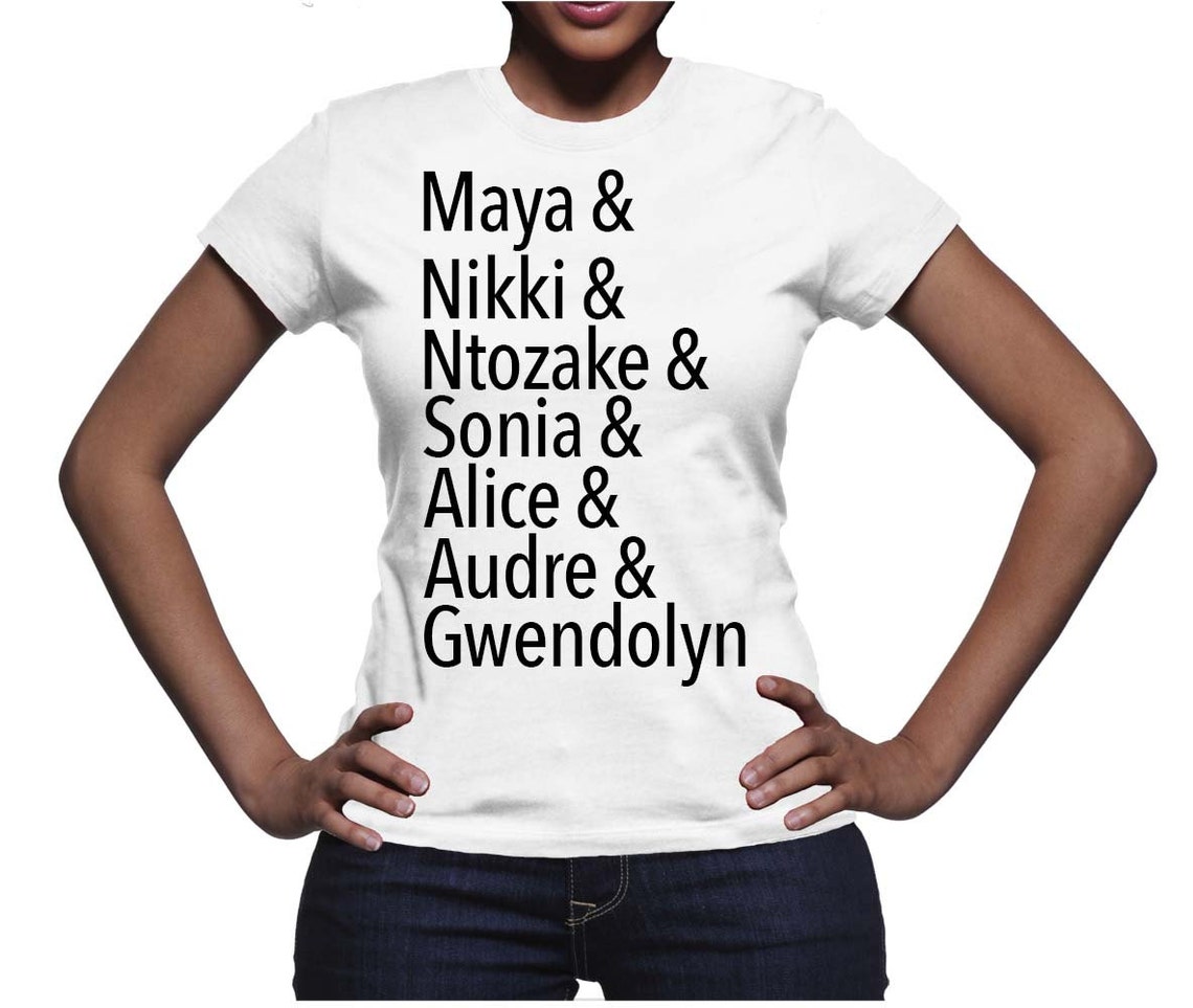 Famous Black Poets and Writers - African American Writers - Graphic Tee ...
