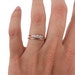Seven-stones Graduated Round Diamond Ring in 18K Rose Gold 0.24cts T.W ...