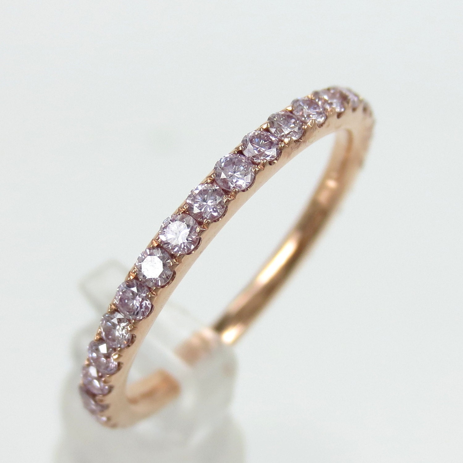 Natural Light Pink Diamond Eternity Band 1.9mm Wedding - Etsy UK Natural Light Pink Diamond Eternity Band 1.9mm Wedding - Etsy UK