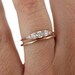 Seven-stones Graduated Round Diamond Ring in 18K Rose Gold 0.24cts T.W ...