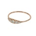 Seven-stones Graduated Round Diamond Ring in 18K Rose Gold 0.24cts T.W ...