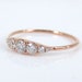 Seven-stones Graduated Round Diamond Ring in 18K Rose Gold 0.24cts T.W ...