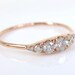 Seven-stones Graduated Round Diamond Ring in 18K Rose Gold 0.24cts T.W ...