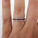 Set of 3: Ruby Eternity Band Two Micro Pave Diamond Eternity - Etsy