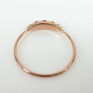 Seven-stone Graduated Champagne Diamond Ring 14K/ 18K Rose - Etsy UK
